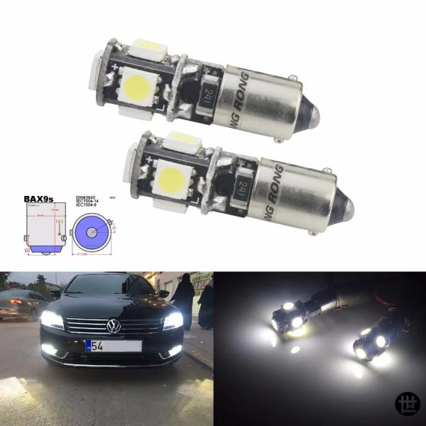 説明：この商品は、H6W BAX9S 5 SMD 5050 LED CANBUS パーキングブレーキ サイドランプバルブ 2個です6000K キセノンホワイト途：サイドランプ、パーキングインジケーターランプ、ドライビングライト、デイタイムラ...