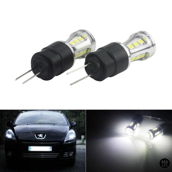 説明：DC 12V電圧低消費電力、高輝度ライトタイプ：HP24W HPY24W G4バルブバルブサイズ(全長)：42MM、幅：15MM(OEM G4標準ソケット使時)各LEDバルブには、高出力3030 SMD LEDチップ18個を搭載約7....