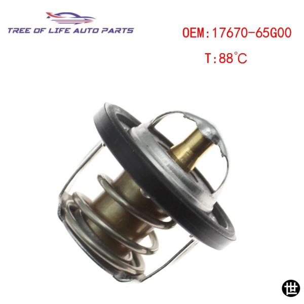 メーカー品番: 17670-65G00 90048-33091サーモスタットキット 88℃同梱物: エンジンクーラントサーモスタット1個(パッケージ付き)カラーコード: 写真と同じ適合車種:2004 - 2005 スズキ GSX-R600