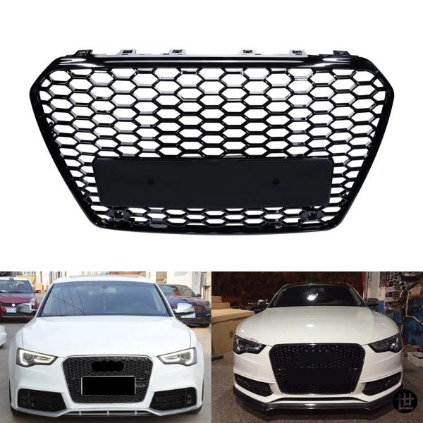 説明：このハニカムメッシュフロントバンパーグリルの適合：純正OEM在庫メーカー部品番号：8T0853651Kアウディ対応：アウディ A5 S5 8T フェイスリフト 2012-2017ご購入前に適合をご確認ください！パッケージ内容：アウディ...