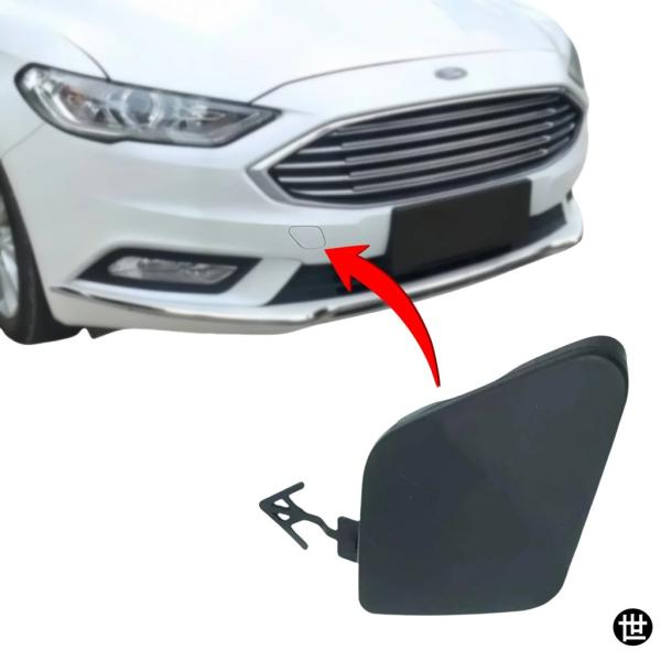 フロントバンパー牽引フックカバーキャップ フォード フュージョン エナジー SEL SE 1.5L、1.6L、2.0L、2.5L 2013-2016年式 モンデオ 2017-2020年式 KS7317A989BAPRAAOE品番：KS73 ...