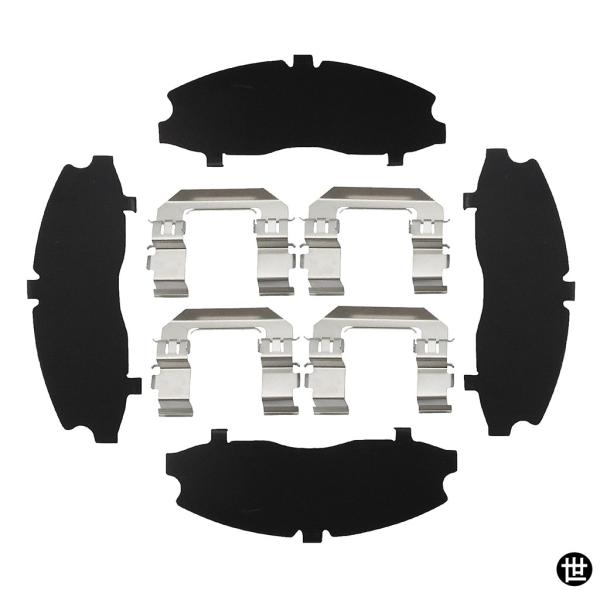 日産デザートサンダー フロンティア ハードボディ キングキャブ NP300 ナバラ エクステラ 41080-VK126 フロントディスクブレーキパッド ハードウェア修理キット参照OE番号:41080-VK126 41080-VK125 60...