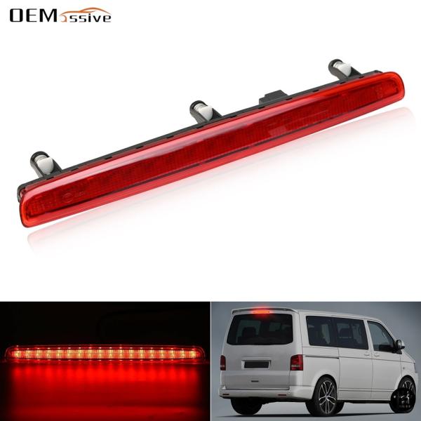 VW フォルクスワーゲン トランスポーター T5 カラベル マルチバン MK V 2003-2015 赤色LED サードハイレベルブレーキストップ テールゲートランプ特徴：-LEDハイレベルブレーキライトは、強力な赤色LEDチップを搭載し、...