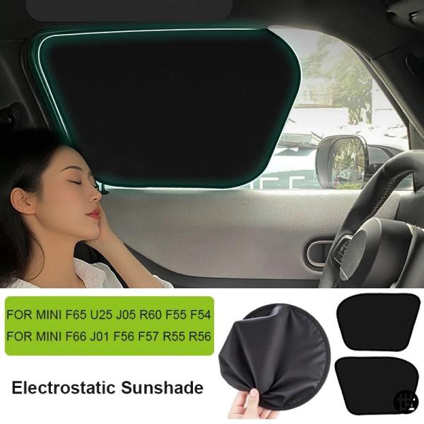 素材: ナイロンメッシュ+PVCN適合: 適合1: MINI F65 U25 J05 R60 F54 F55用; 適合2: MINI F66 J01 F56 F57 R55 R56用Nデザイン: 静電フィルムで窓に簡単に貼り付けられますN性...