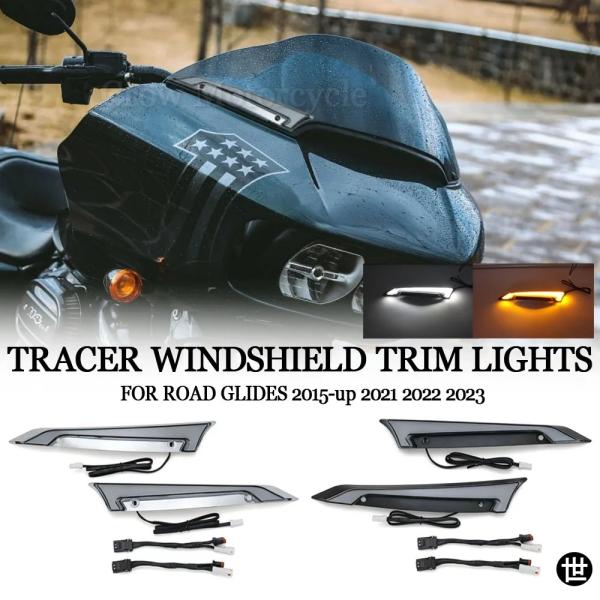 仕様：素材：高品質ABSレンズカラーオプション：クロームとブラック適合：2015年以降のハーレーダビッドソン・ロードグライド専用設計組み立て：プラグアンドプレイ、追加配線不要照明効果：完全拡散LED照明システムパッケージ内容：トレーサー・ウ...
