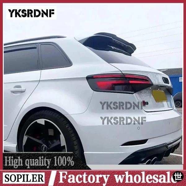 素材：高品質ABS特徴：装飾と保護車両の配置：リアルーフリップモデル年互換性：2016-2020 アウディ A3 S-LINE S3 8V FACELIFT SPORTBACK認証：CCC外部試験認証メーカー部品番号：リアルーフスポイラーウ...