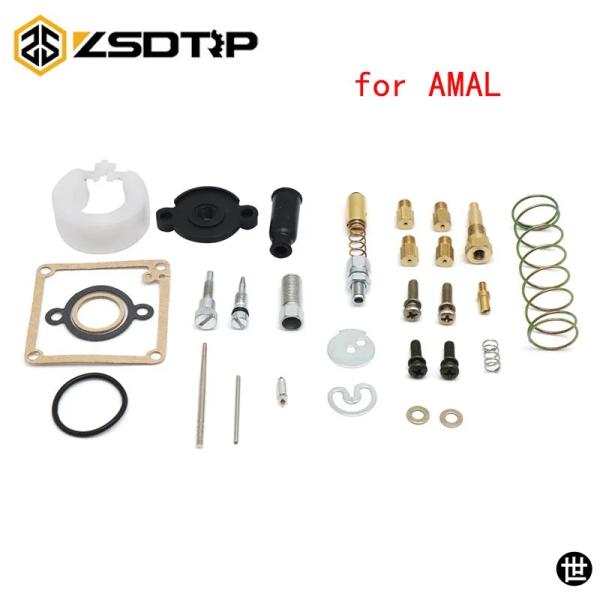 ZSDTRP AMAL キャブレター修理キット SIMSON S50 S51 バイク用キャブレター フロート メインジェット ニードル ノズル 調整ネジ ガスケット