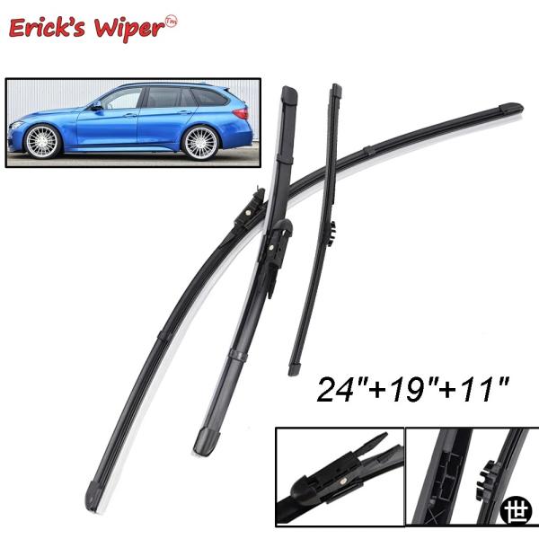 Erick's Wiper製 BMW 3シリーズ F31 ツーリング 2011 - 2019用 フロント＆リアワイパーブレードセット フロントガラス/フロントガラス/ウィンドウワイパーブラシ