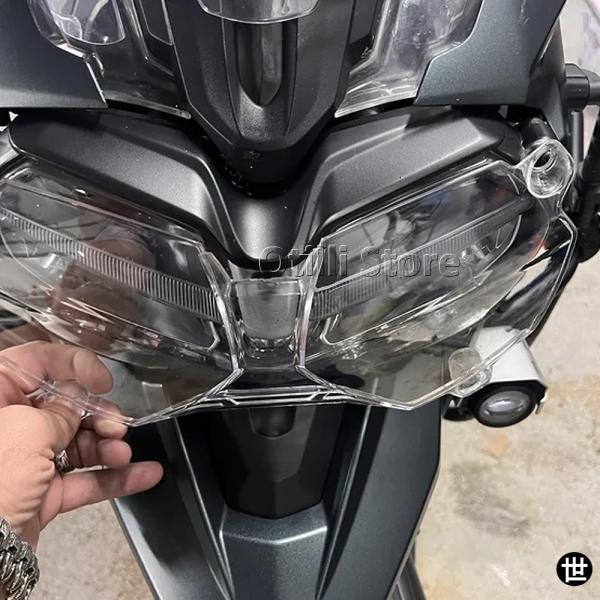 TIGER 800 XCA XRT EXPLORER TIGER 1200 XCX XRX 2018-2020用バイク用アクリル製ヘッドライトプロテクターライトカバー保護ガード