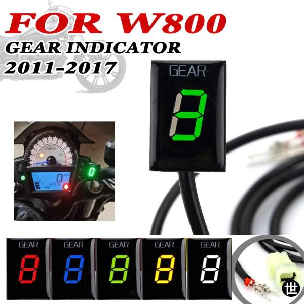 カワサキ W800 W 800 2011 2012 2013 2014 2015 2016 2017 用バイクアクセサリー LED 1-6 ギアインジケーター ギア表示メーター