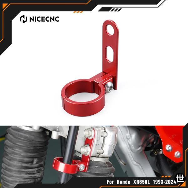 NICE ホンダ XR650L XR 650L 650 L 1993-2025 2024 フロントブレーキホースラインホースホルダークランプケーブルガイドバイクアクセサリー