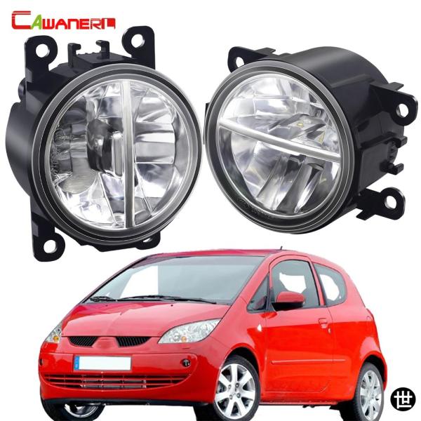三菱コルトハッチバック 2004-2012用フォグランプ 2個セット 30W 6000LM 車用LEDフォグランプ デイタイムランニングランプ DRLアセンブリ H11 高輝度