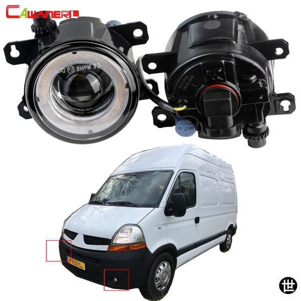 ルノー マスター2II 2003 2004 2005 2006 2007 2008 2009 2010用 H11 車用LEDフォグランプ エンジェルアイ DRL デイタイムランニングランプ 2個セット