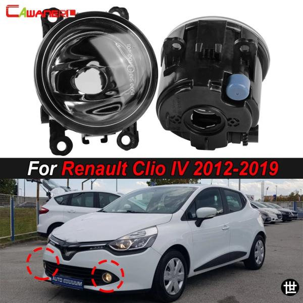 ルノー クリオ IV 2012 2013 2014 2015 2016 2017 2018 2019 用 55W 100W 車用左右フォグランプ ハロゲン LED バルブ付き 1 ペア