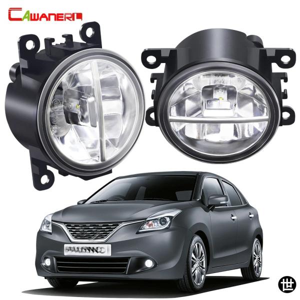 スズキ バレーノ FW EW 2016 2017 2018 用 2 X 30W 車外LEDフォグランプアセンブリ H11 フォグデイタイムランニングランプ DRL アクセサリー