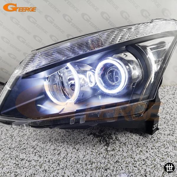 いすゞ D-MAX DMAX II 2012 2013 2014 2015 2016 用 超高輝度 COB LED エンジェルアイキット ハローリング デイライト カーアクセサリー
