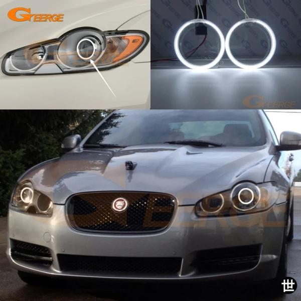 ジャガー XF 2008 2009 2010 2011 フェイスリフト前モデル用 キセノンヘッドライト 超高輝度 CCFL エンジェルアイ ハロリングキット カーアクセサリー