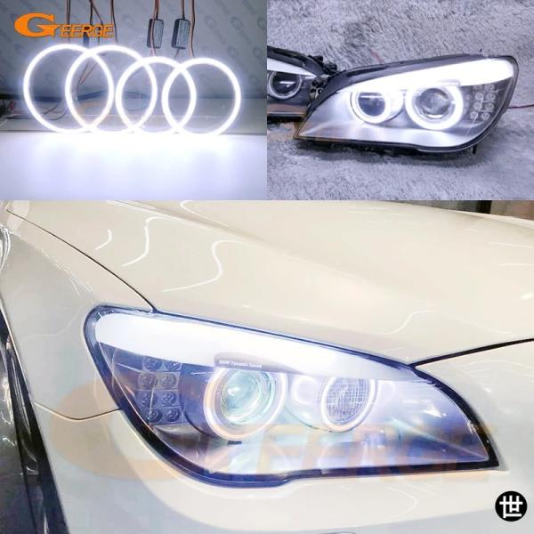 BMW 7シリーズ F01 F02 F03 F04 730D 740D 740I 750I 760I 2008-2012用 超高輝度COB LEDエンジェルアイ ハローリング デイライト