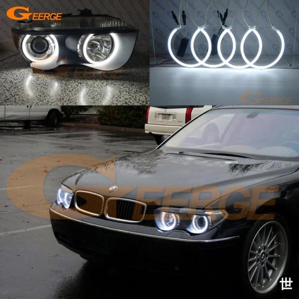 BMW E65 E66 フェイスリフト前 745I 745LI 760LI 760I 2002 2003 2004 2005 用 超高輝度 CCFL エンジェルアイキット ハロリング デイライト