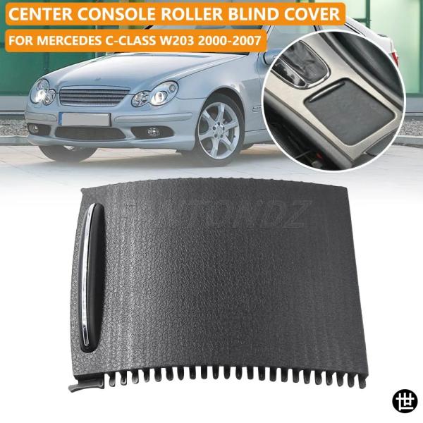 メルセデス・ベンツ Cクラス W203 2000-2007用 カーセンターコンソール スライドシャッター カップホルダー ローラーブラインドカバー 2036800123 9051