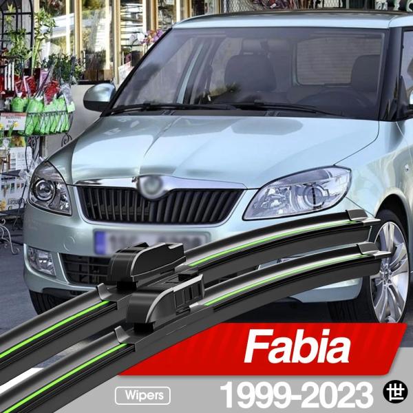 SKODA FABIA MK1 MK2 MK3 MK4 1999-2023 フロントガラスワイパーブレード 2個 フロントガラスウィンドウアクセサリー 2007 2014 2020 2021