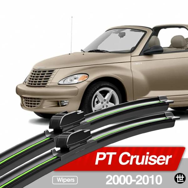 クライスラー PT クルーザー 2000-2010 用フロントガラスワイパーブレード 2個 フロントガラスウィンドウアクセサリー 2002 2003 2004 2005 2008 2009