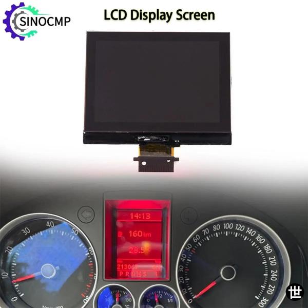 VW マゴタン、ゴルフV、パサートB6、ティグアン、ジェッタ、シュコダVDOインストルメントグループ用LCDディスプレイ画面 A2C00043350 2005-2009 ダッシュボードパーツ
