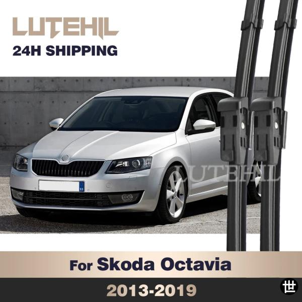 SKODA OCTAVIA A7 5E 2013-2019 2014 2015 2016 2017 2018 用 フロントワイパーブレード フロントガラス フロントガラス ウィンドウブラシ 24インチ+19インチ