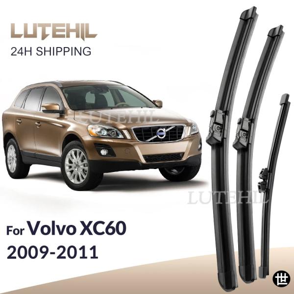 ボルボ XC60 2009-2011 2010 用 フロント＆リアワイパーブレード フロントガラスフロントガラスウィンドウブラシ 26インチ+20インチ+15インチ