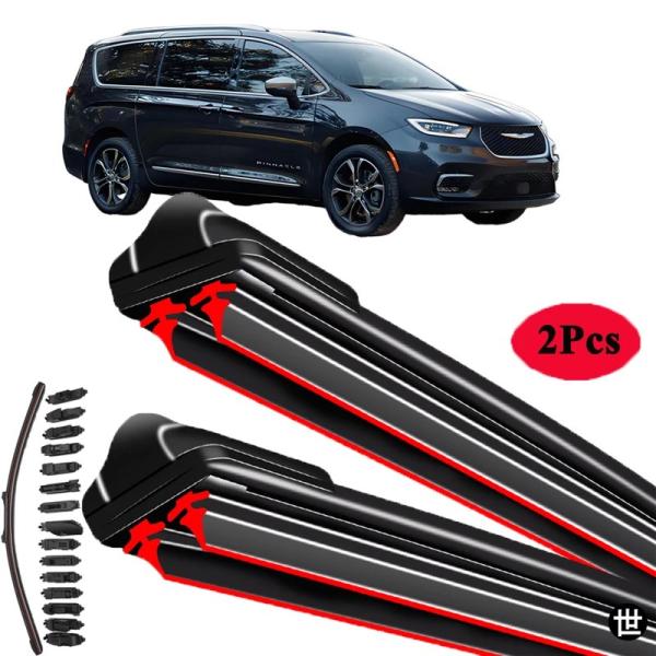 クライスラー パシフィカ MPV 3.5 4.0 AWD 2003 2005 2006 2008 2017 2018 2019 2020 2021 2022 用 ダブルラバー製フロントガラスワイパーブレード