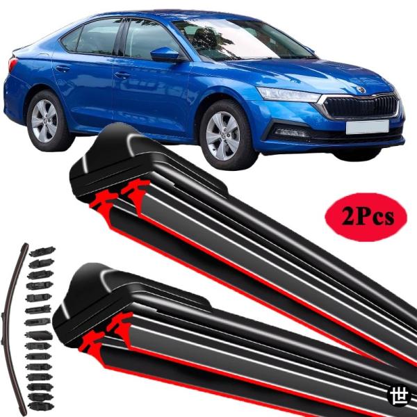 SKODA OCTAVIA MK3 MK4 5E NL NR NX ハッチバック コンビ 2012 2013 2014 2015 2016 2019 2020 2021 2022 用ダブルラバーワイパーブレード