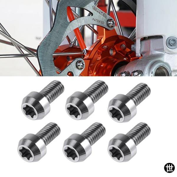 KTM 125-530 SX SXF XC XC-F EXC EXC-F XCW XCF-W 6 DAYS TPI HUSABERG TE FE 用 M6X12 リアフロントブレーキディスクローターボルトスクリューキット