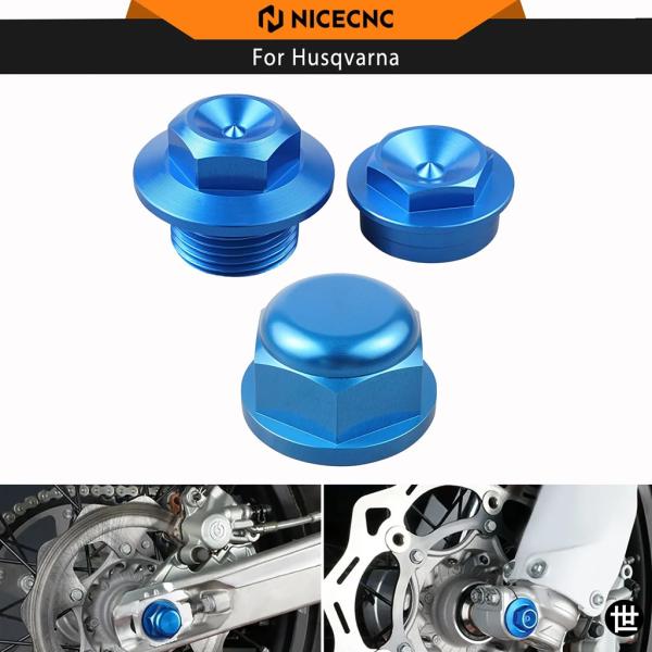 NICE M20X1.5 フロントリアホイールアクスルロックナットスクリューボルト HUSQVARNA TE300 TE250 FE350 FE450 FE501 TX300 TC 125 250 2016-2023用
