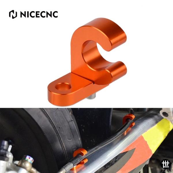 NICE KTM EXC 300 1996-2005 SX 125 1996-2006 SX-F 450 2003-2007 EXC 125 250 バイク用リアブレーキラインホースクランプホルダー