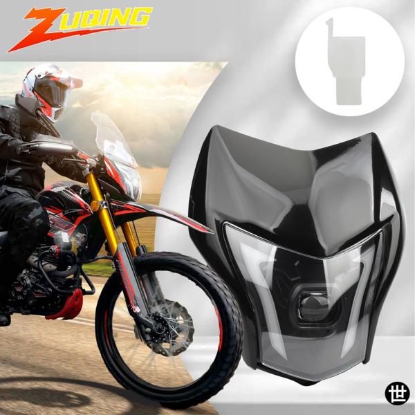バイク用LEDヘッドライトプレートマスク、ハイビームロービームDRLアクセサリー、VENTO CROSSMAX 250エンデューロモトクロスヘッドランプフェアリング用