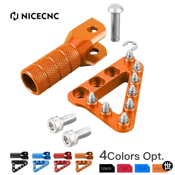 KTM EXC 300 EXC 250 EXCF 350 EXC 450 SX 125 SXF 250 SXF 450 XCW 300 XCF 2004-2015 用リアブレーキペダルステップ＆シフトレバーチップ