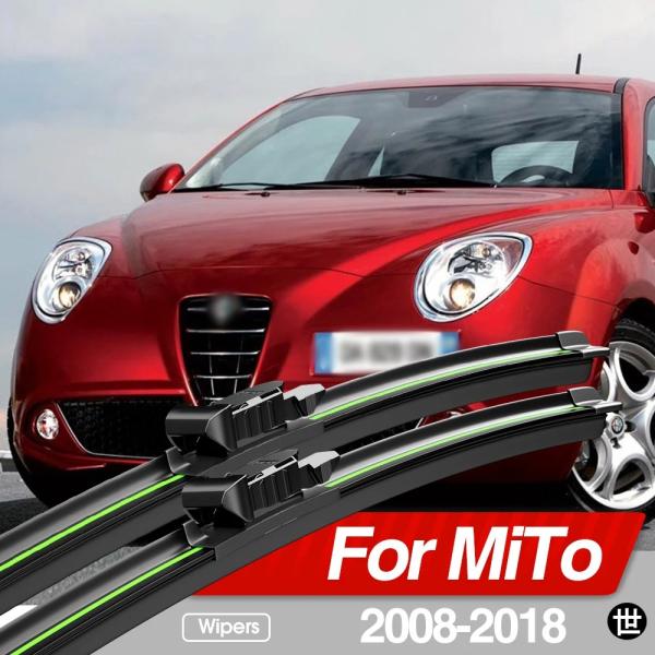 アルファロメオ MITO 2008-2018 フロントガラスワイパーブレード 2個 フロントガラスウィンドウアクセサリー 2009 2012 2013 2014 2015 2016