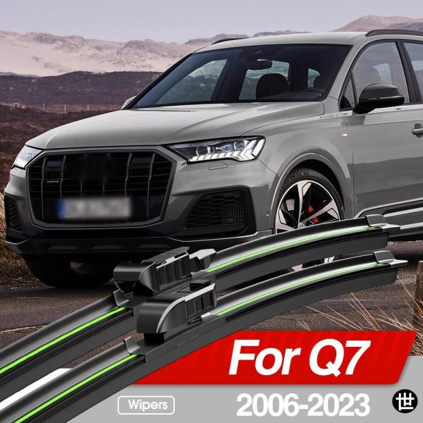 アウディ Q7 4L 4M 2006-2023 フロントワイパーブレード 2個 フロントガラスウィンドウアクセサリー 2008 2010 2011 2012 2016 2020 2021
