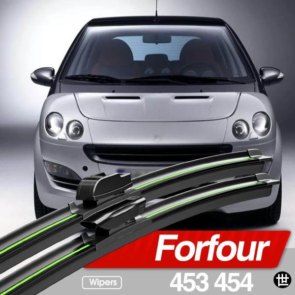 SMART FORFOUR 453 454 2004-2006 2014-2017 フロントガラスワイパーブレード 2個 フロントガラスウィンドウアクセサリー 2005 2006 2014