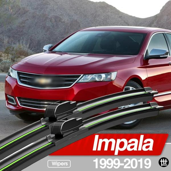 シボレー インパラ 1999-2019 フロント ワイパーブレード 2個 フロントガラス ウィンドウ アクセサリー 2000 2005 2013 2014 2017 2018