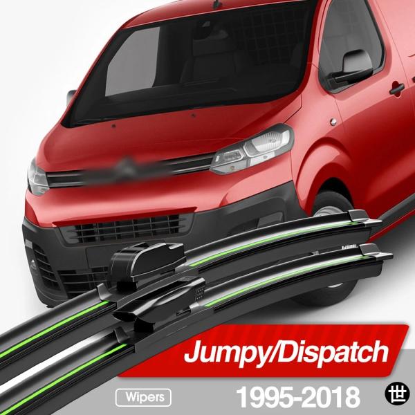 シトロエン ジャンピー ディスパッチ 1995-2018 用 フロントガラスワイパーブレード 2個 フロントガラスウィンドウアクセサリー 2000 2007 2009 2012 2015