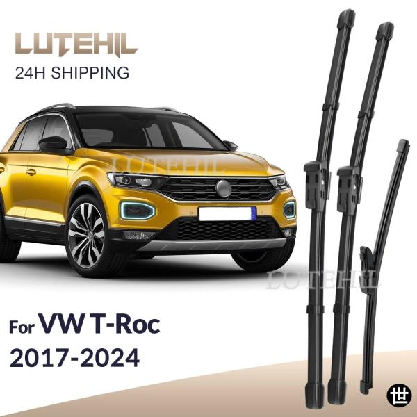 フォルクスワーゲン VW T-ROC 2017-2024 2018 2019 2020 用 フロント＆リアワイパーブレード フロントガラス フロントガラス ウィンドウブラシ 26インチ+20インチ+13インチ