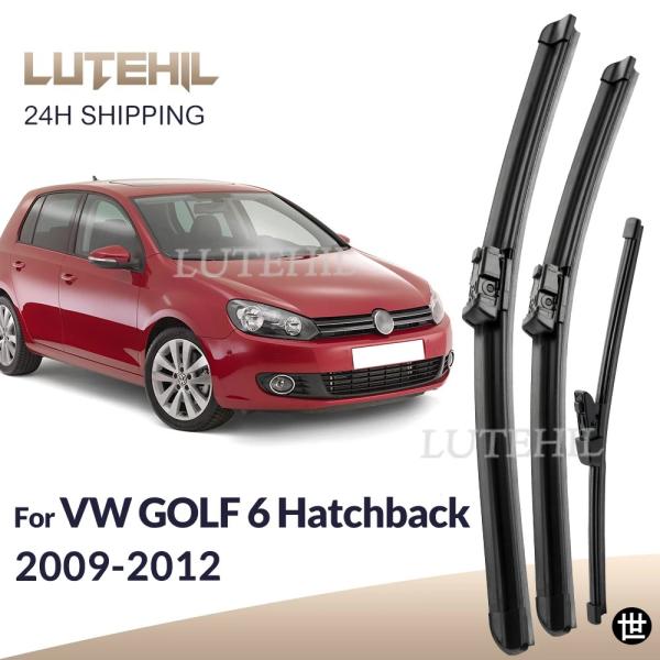 フォルクスワーゲン VW ゴルフ 6 ハッチバック 2009-2012 用 フロント＆リアワイパーブレード フロントガラスフロントガラスウィンドウブラシ 24インチ+19インチ+11インチ