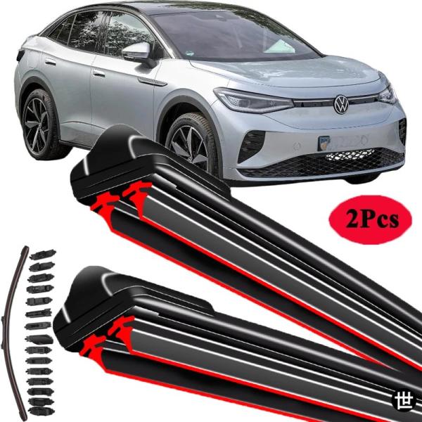 フォルクスワーゲン VW ID4 ID5 2021-2024 車用フロントガラスワイパーブレード フロントガラスブラシ ウォッシャーアクセサリー ウィンドウ交換