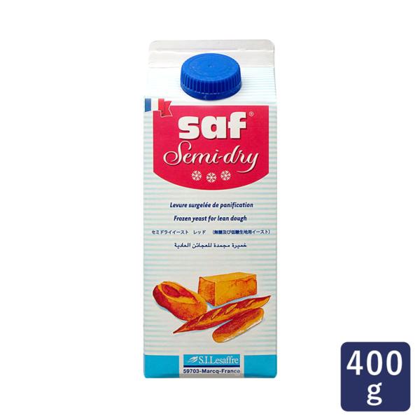 セミドライイーストは、生イーストとドライイーストの特徴を兼ね備えたパン酵母です。ルサッフル社の特許商品で、水分量を約25%にし、冷凍保管（-18℃）することによってパン酵母を出来立ての最良の状態に保ち、いつでも安定した効力を維持します。冷凍...