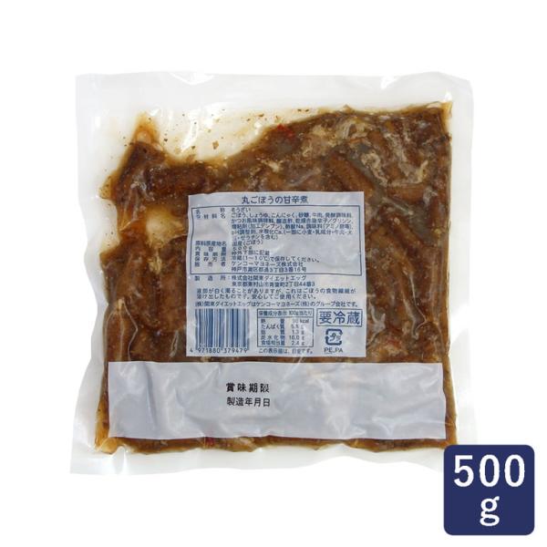 皮付きの丸ごぼうと糸こんにゃくを牛肉と一緒に甘辛く煮込んだ惣菜です。歯ごたえが良く食べ応えのあるごぼうと牛肉の旨味がしっかりと感じられる仕上がりになっています。小鉢やお弁当に盛り付けやすいようごぼうが短めにカットされているので、とても便利で...