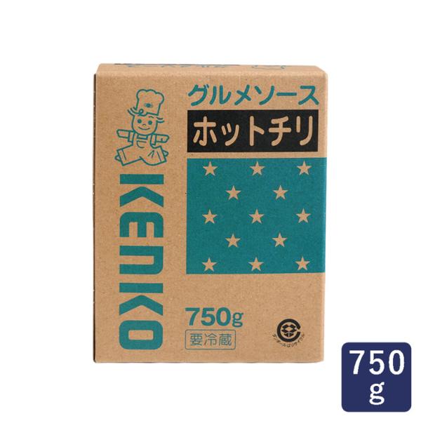 じっくりと炒めたたまねぎとにんにくが入ったホットな味わいのトマトベースのソースです。チリペッパーの強い辛みがきいています。三角袋ですので絞りやすく、線ひきやトッピングに適しています。チリドッグやピザのソースにどうぞ。