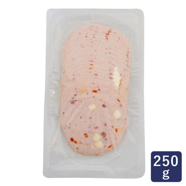 加熱食肉製品（加熱後包装）しっとりとソフトなソーセージ生地に、パプリカとダイスカットしたチーズを加えた、口溶けのよいリオナソーセージです。口当たりの良いソフトな味わいや華やかな見た目は、オードブルからサンドイッチ、ワインのお供など、様々なお...