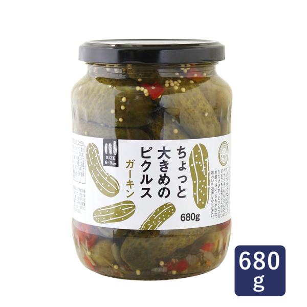 ガーキンの中でも大きめサイズを選定加工し、パリッとした食感に仕上げたガーキンピクルスです。酸味を抑えたまろやかな味付けに仕上げているので、ピクルスの酸っぱさが少し苦手な方でも食べやすい一品です。そのままお召し上がりいただくのはもちろん、刻ん...