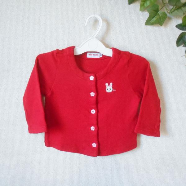 【ブランド名】ミキハウス MIKIHOUSE【サイズ】８０ｃｍ【実寸】・身幅（脇下）＝３１　・着丈（背中央）＝２７　・肩幅＝２３＊実寸は平置きです。多少の誤差があるかもしれませんがご容赦ください。【素材】綿１００％【状態】ＵＳＥＤ品です。と...